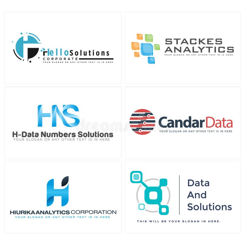 Modern Business Data Analytics Initial Letter Icon Logo Design Stock ...