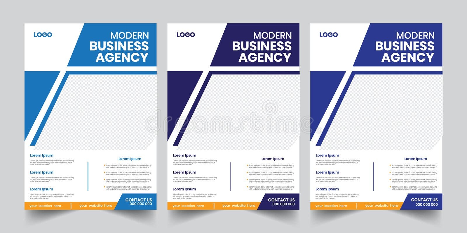 Corporate One Page Document Layout Stock Illustrations – 398 Corporate ...