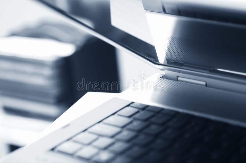 Modern business equipment stock photo. Image of display - 5236500