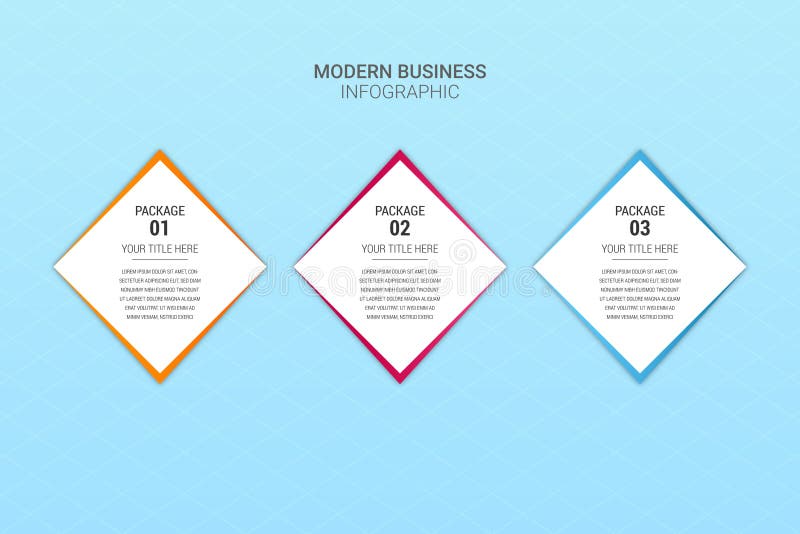 Modern Business Explainer Infographic Steps Template Stock Vector ...