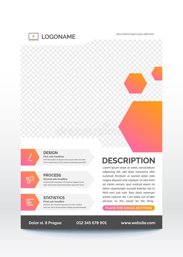 Modern Business Flyer Template, Creative and Fresh Layout Stock ...