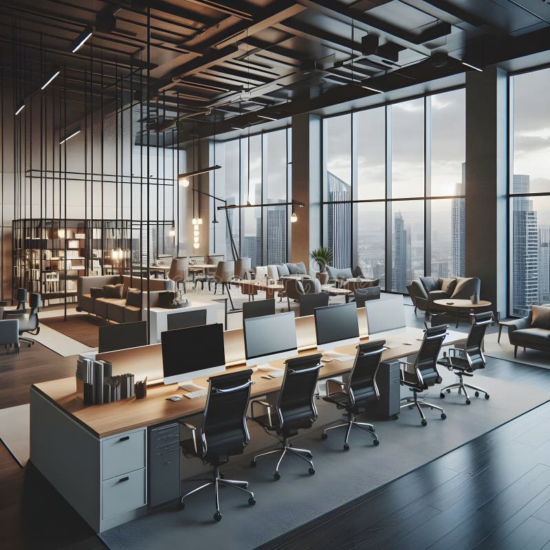 Modern Business Hub: a Visual Insight into the New Office Space Stock ...