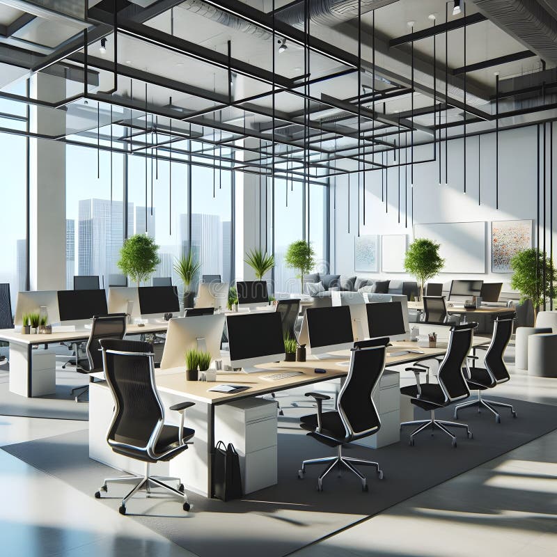 Modern Business Hub: a Visual Insight into the New Office Space Stock ...