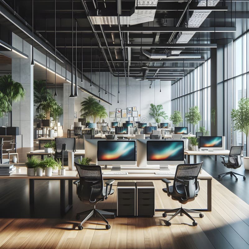 Modern Business Hub: a Visual Insight into the New Office Space Stock ...