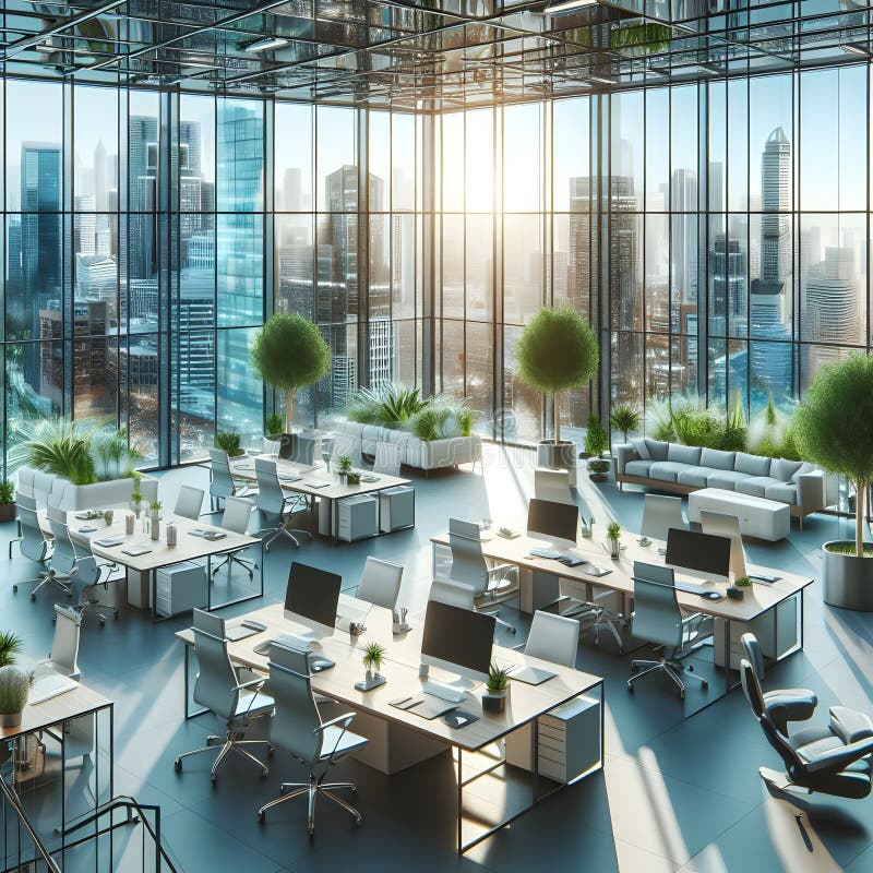 Modern Business Hub: a Visual Insight into the New Office Space Stock ...