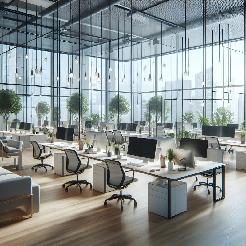 Modern Business Hub: a Visual Insight into the New Office Space Stock ...