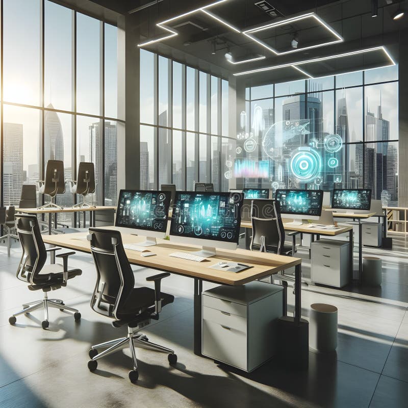 Modern Business Hub: a Visual Insight into the New Office Space Stock ...