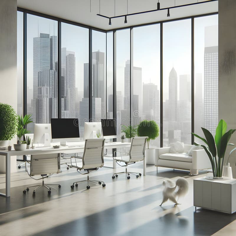 Modern Business Hub: a Visual Insight into the New Office Space Stock ...