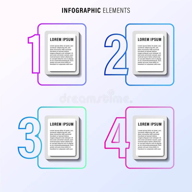 Modern Business Infographic Steps Template Background Design Stock ...