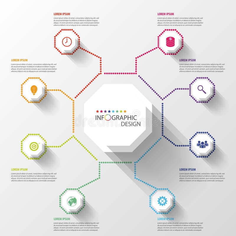 Octagon Infographic Stock Illustrations – 3,187 Octagon Infographic ...