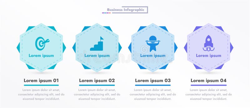Modern Business Infographics, Visual Presentation of Data Stock Vector ...
