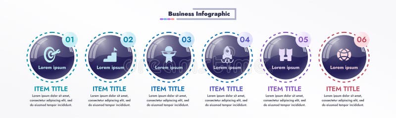 Modern Business Infographics, Visual Presentation of Data Stock Vector ...