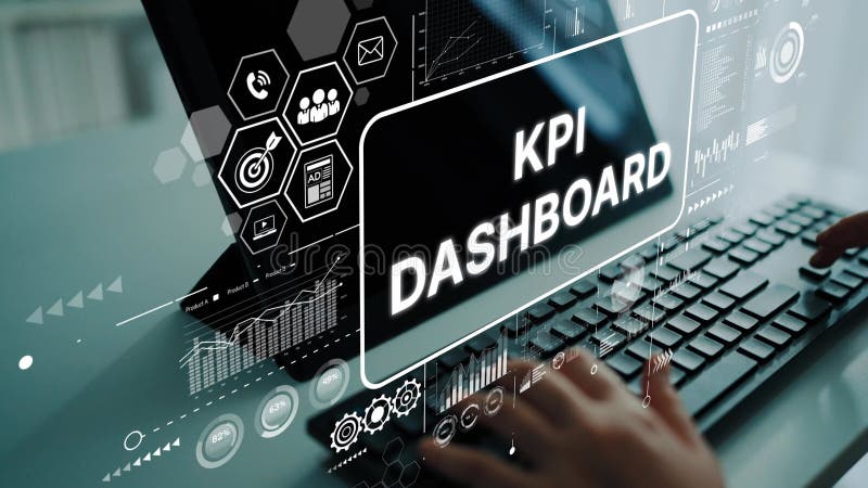 Modern Business Kpi Dashboard Displaying Key Performance Indicators ... Modern Business Kpi Dashboard Displaying Key Performance Indicators ...