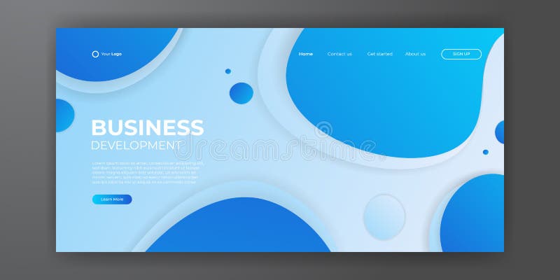 Modern Business Landing Page Abstract Background. Web Background ...