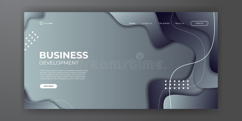 Modern Business Landing Page Abstract Background. Web Background ...
