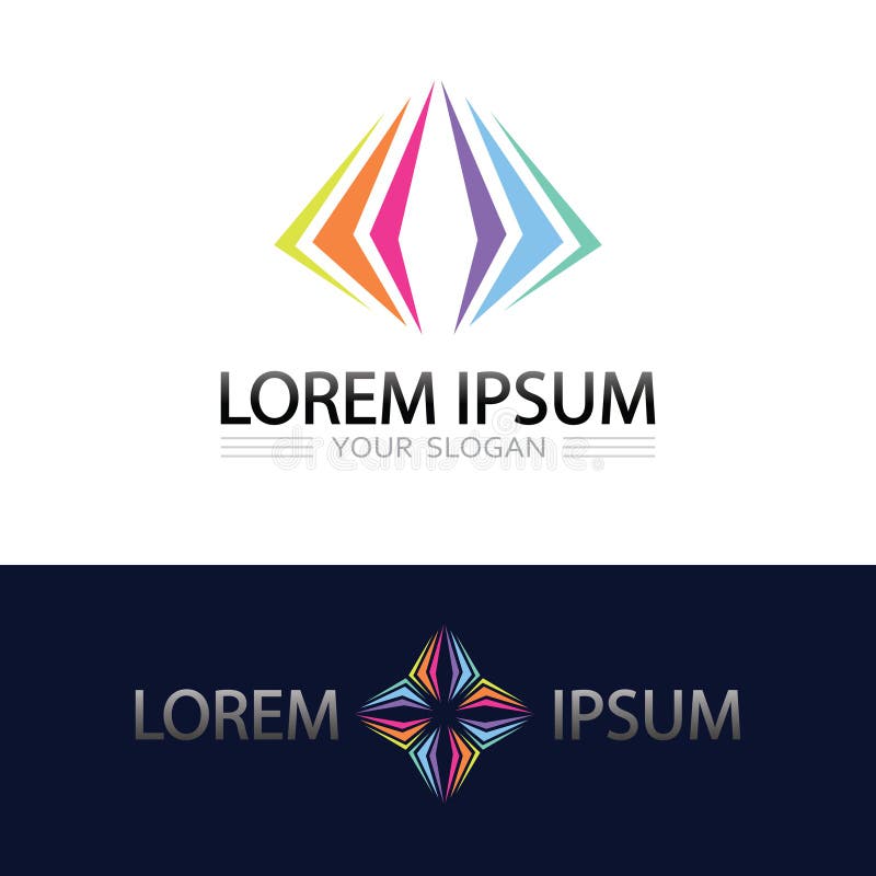 Modern Business Logo Vector Design with Circular Shape and Global ...