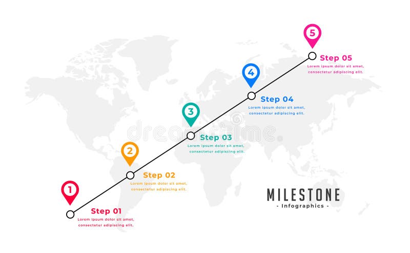 Modern Business Milestone Diagram Layout for Strategy Presentation ...