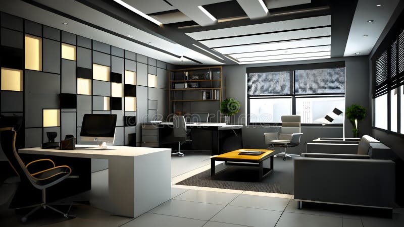 Modern Business Office Interior, Comfortable Co-working Space ...