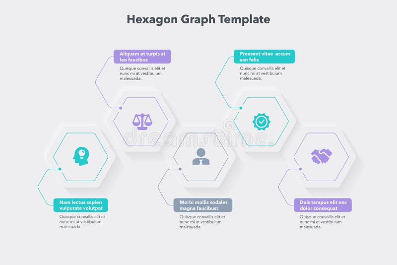 Modern Process Flow Diagram Layout Template - Blue Version Stock Vector ...