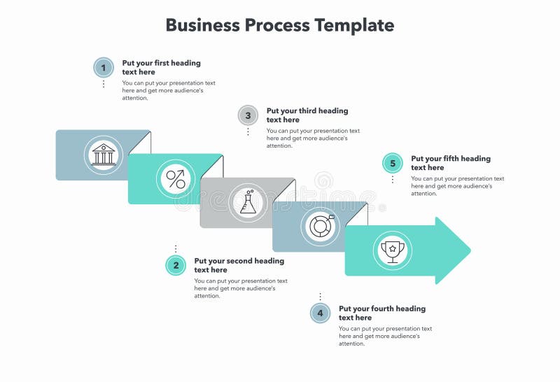 Business Process Cycle Template with Four Steps Stock Vector ...