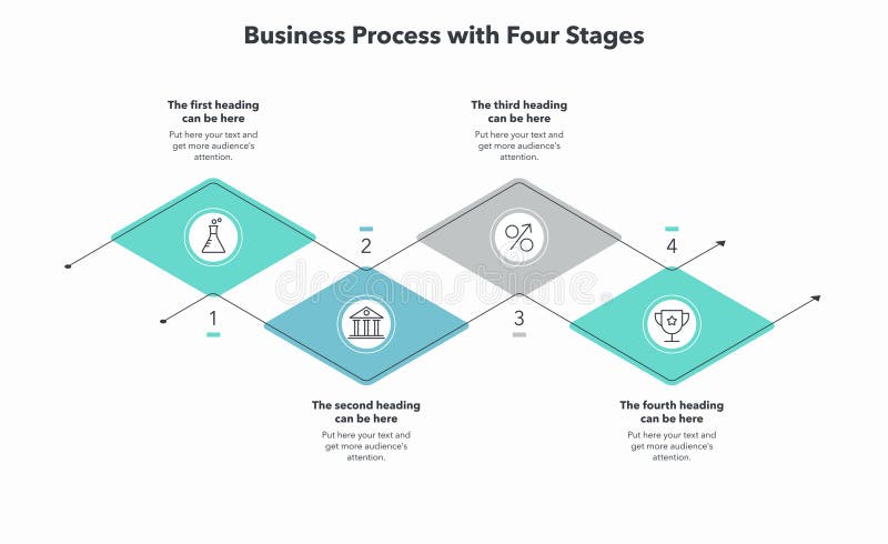 Modern Business Process Template with Four Stages Stock Vector ... Modern Business Process Template with Four Stages Stock Vector ...