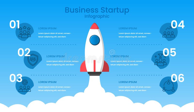 Modern Business Startup Infographic Template Stock Vector ...