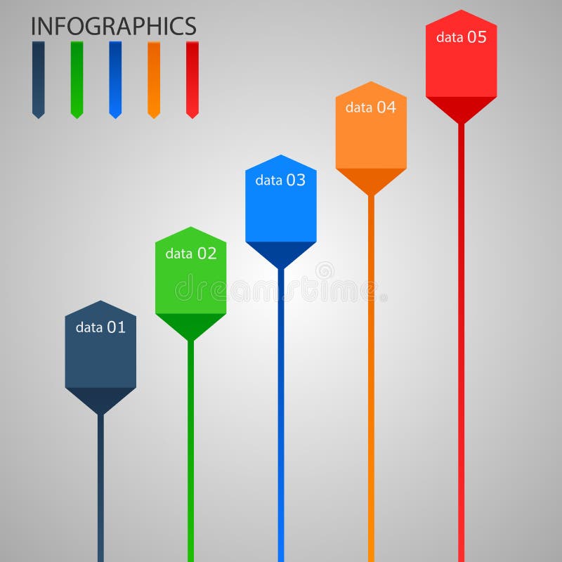 Modern Business Steps To Success Charts Stock Vector - Illustration of ...