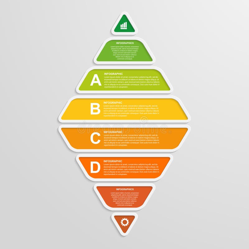 Modern Business Triangle Infographics. Stock Vector - Illustration of ...
