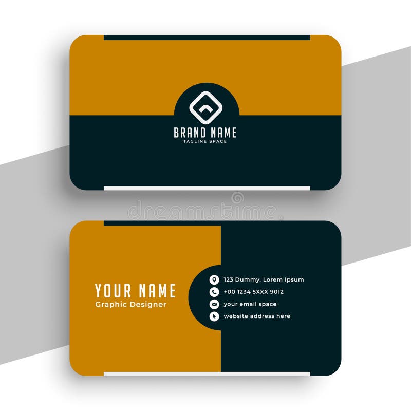 Modern Business Visiting Card Template a Ready To Print Design Stock ...