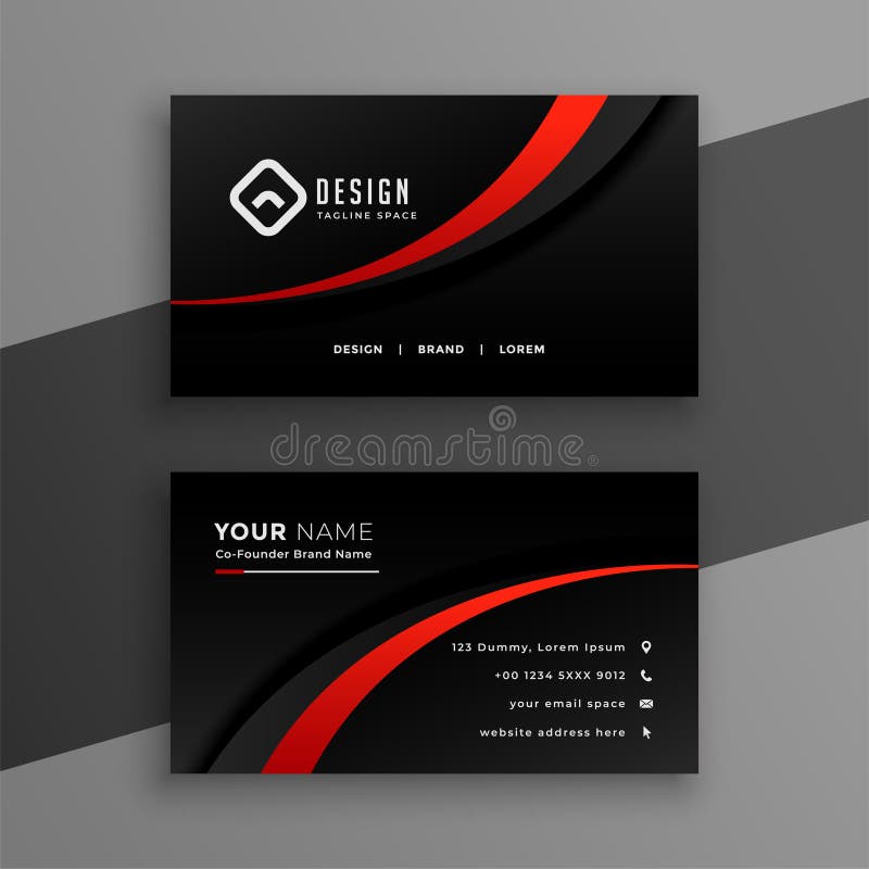 Business or Visiting Card Template with a Cut Out Pattern. May Be Used ...