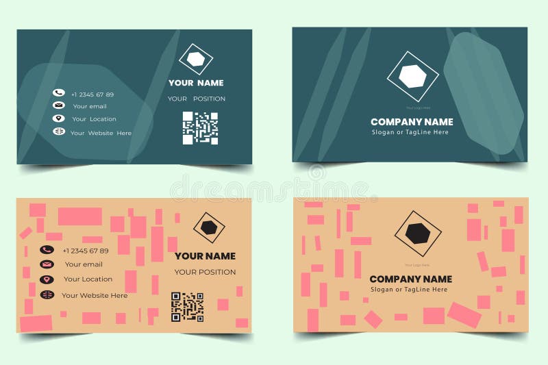 Business Visiting Card Templates Stock Illustrations – 1,403 Business ...