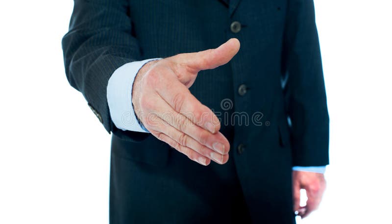 Modern Businessman Offering Handshake Stock Photo - Image of friendly ...