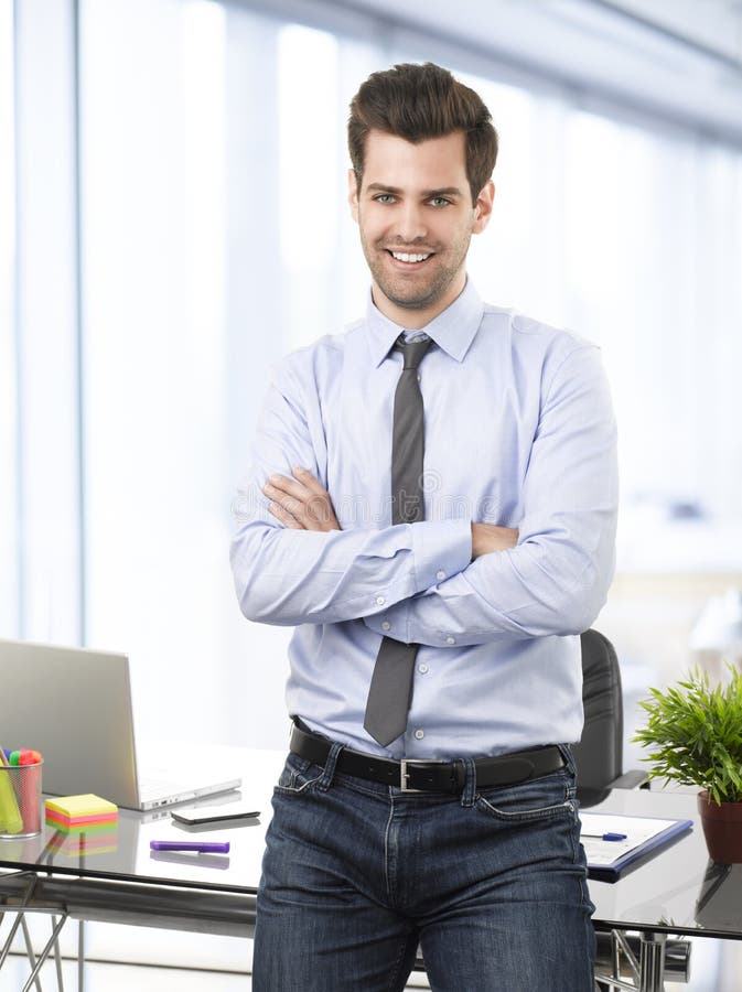 Modern Businessman Portrait Stock Image - Image of success, adult: 36986867