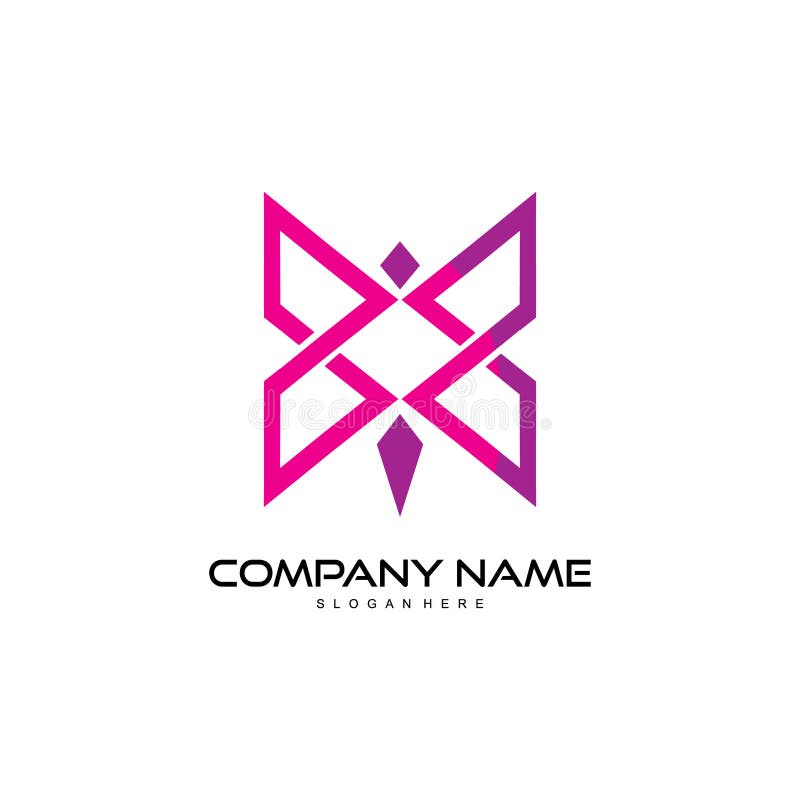 Modern Butterfly Logo Design Vector Stock Vector - Illustration of ...