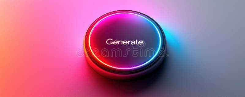 Modern Button Design Featuring a Vibrant Gradient and Glowing Neon ...
