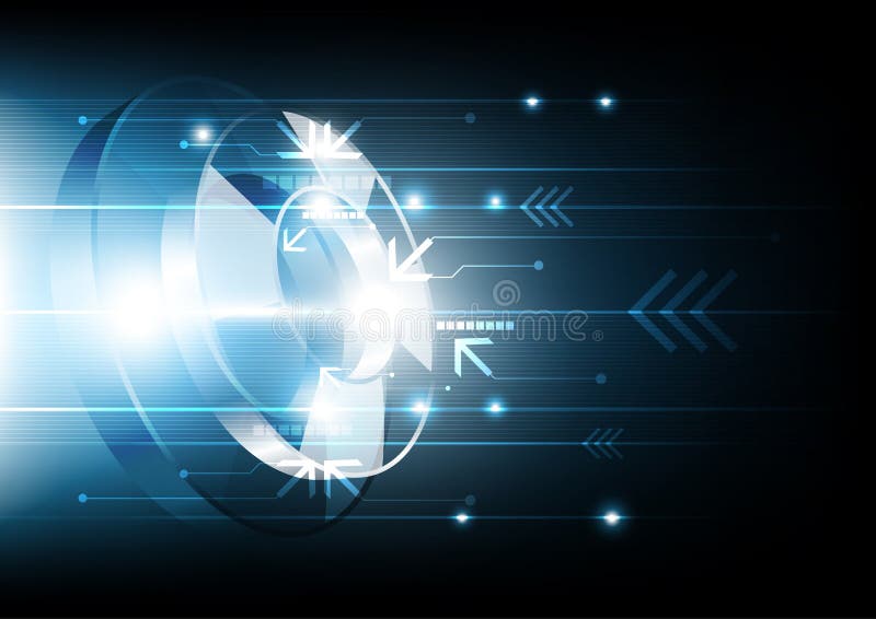 Modern Technology Brain Design Stock Vector - Illustration of creative ...