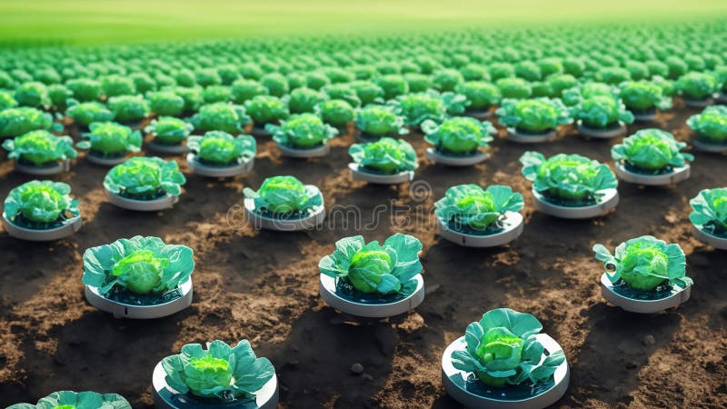 Modern Cabbage Plantation with Precision, Mapping Terrain, Analyzing ...