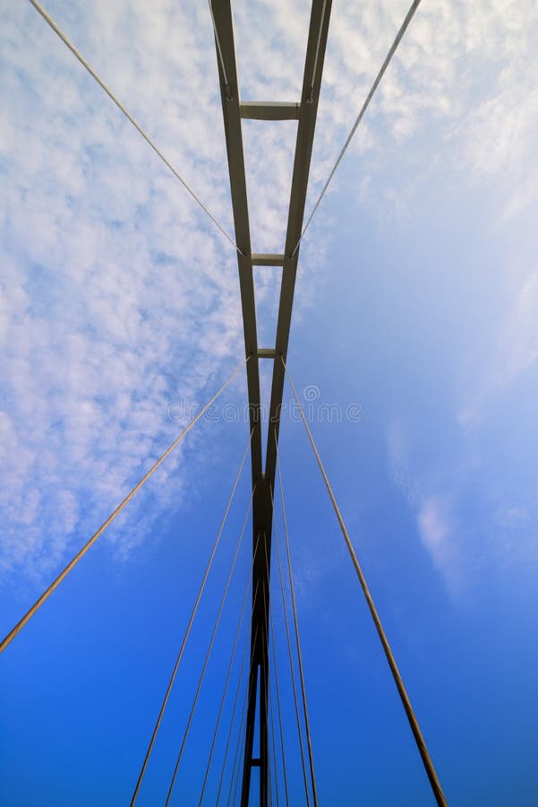 Modern Cable Stayed Bridge. Stock Photo - Image of architecture ...