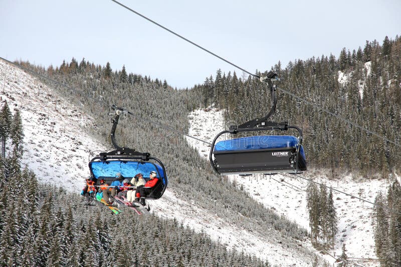 Modern Cableway in Ski Resort Jasna, Slovakia Editorial Photography ...