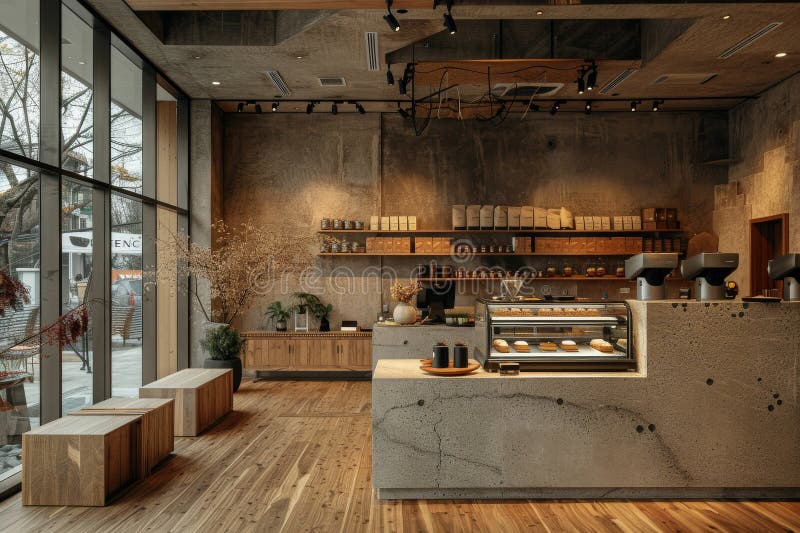 Modern Cafe or Coffee Shop. Luxury Interior Design Stock Photo - Image ...