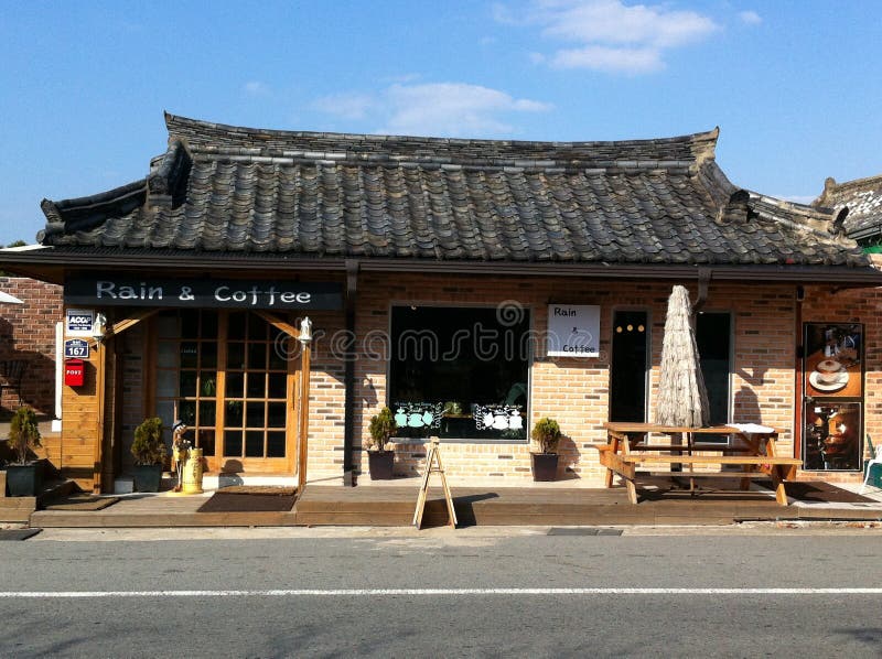 A Modern Cafe in a Traditional Korean Building Editorial Stock Photo ...