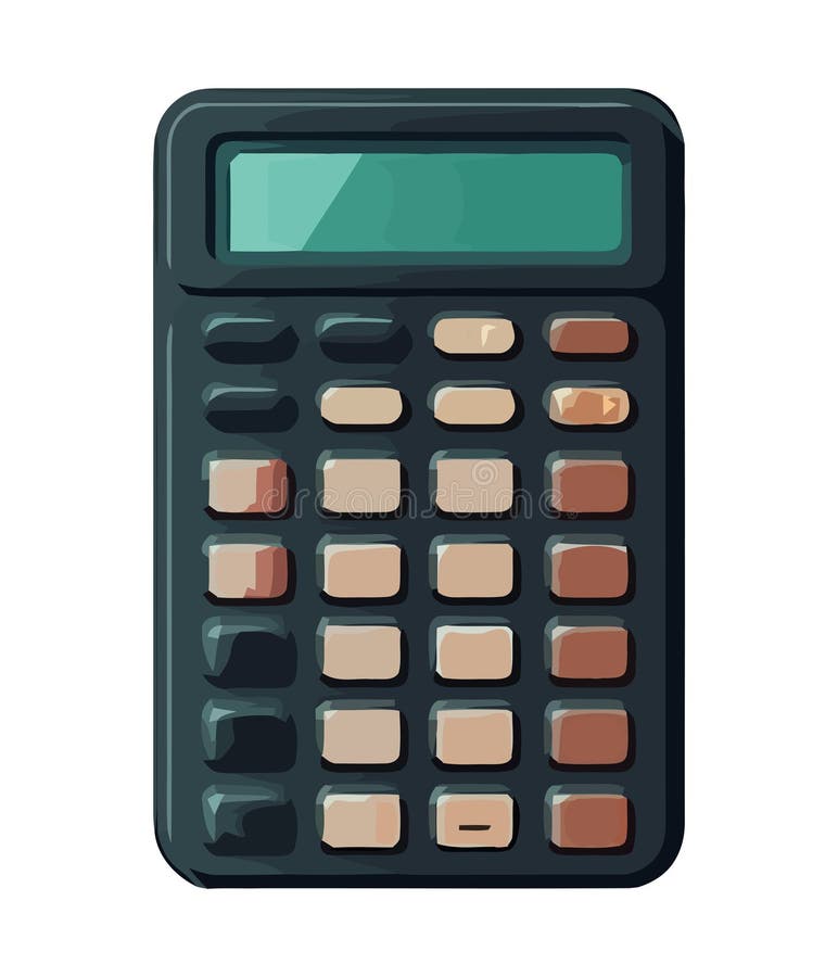 Modern calculator icon stock vector. Illustration of equipment - 42262156