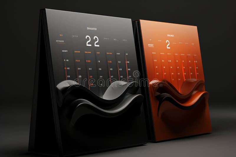 Modern 2024 Calendar Designs Blending Stock Illustration - Illustration ...