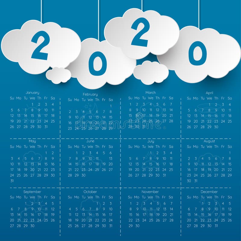 2020 Modern Calendar Template .Vector/illustration Stock Vector ...