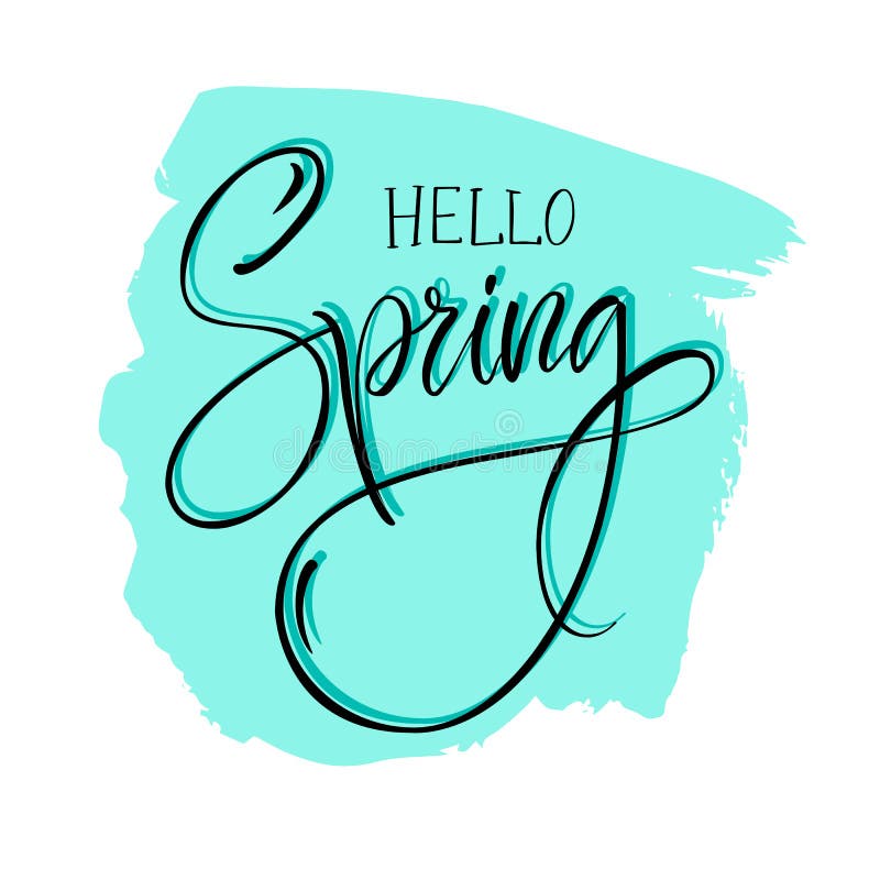 Modern calligraphy brush. stock vector. Illustration of banner - 84315456