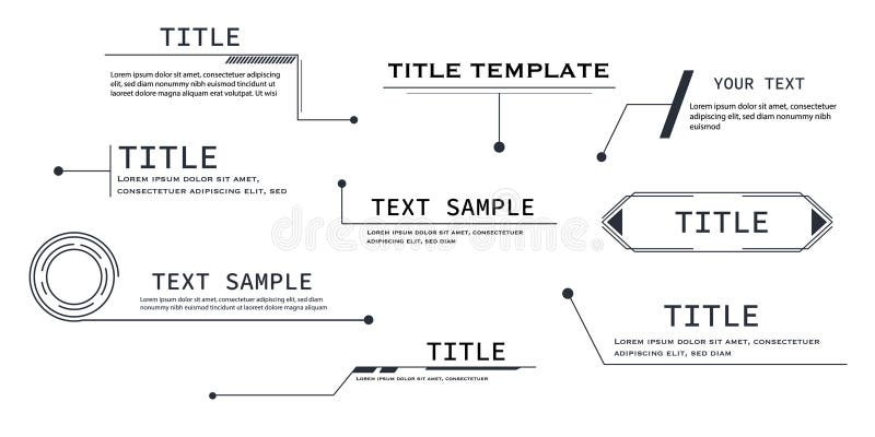 Modern Callout Text Box Hud Design Stock Illustrations – 575 Modern ...