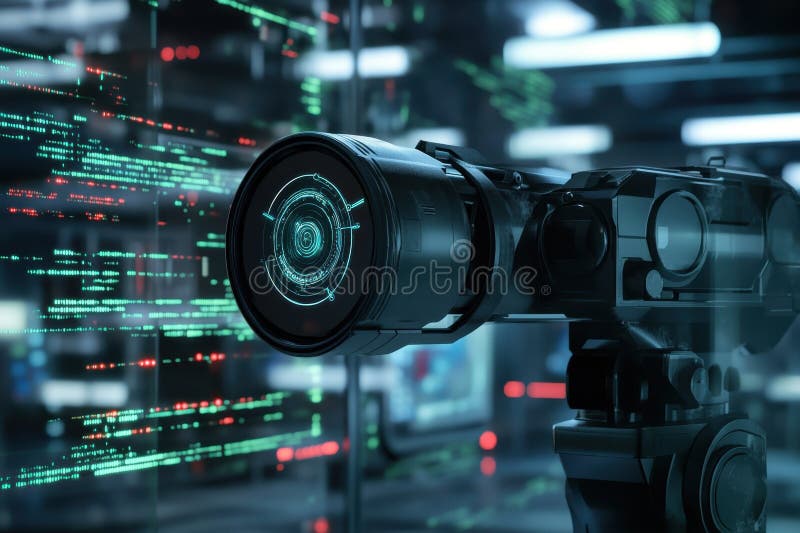 Modern Camera Equipment Captures Digital Data in High-tech Laboratory ...