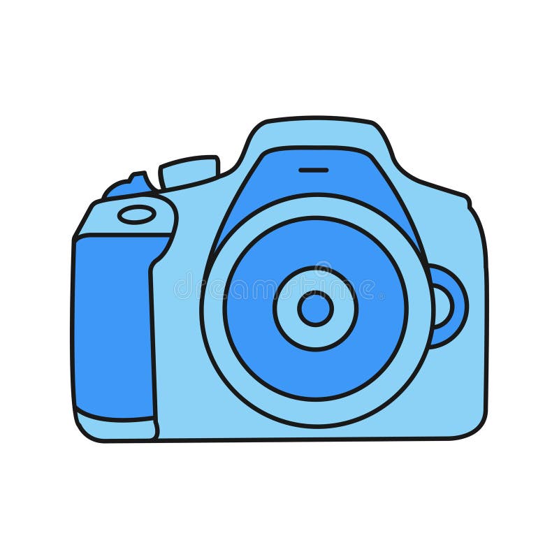 Modern camera icon stock vector. Illustration of outline - 271357856