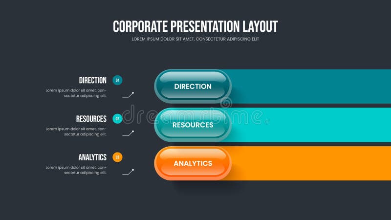 Modern Campaign 3 Element Diagram Presentation Layout Stock Vector ...
