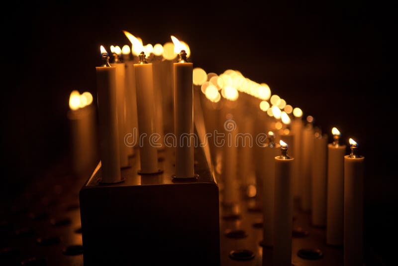 Modern Candles stock image. Image of four, focus, table - 4366111